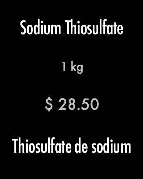 Sodium Thiosulfate (HYPO) – Les Produits Antique Pictureology
